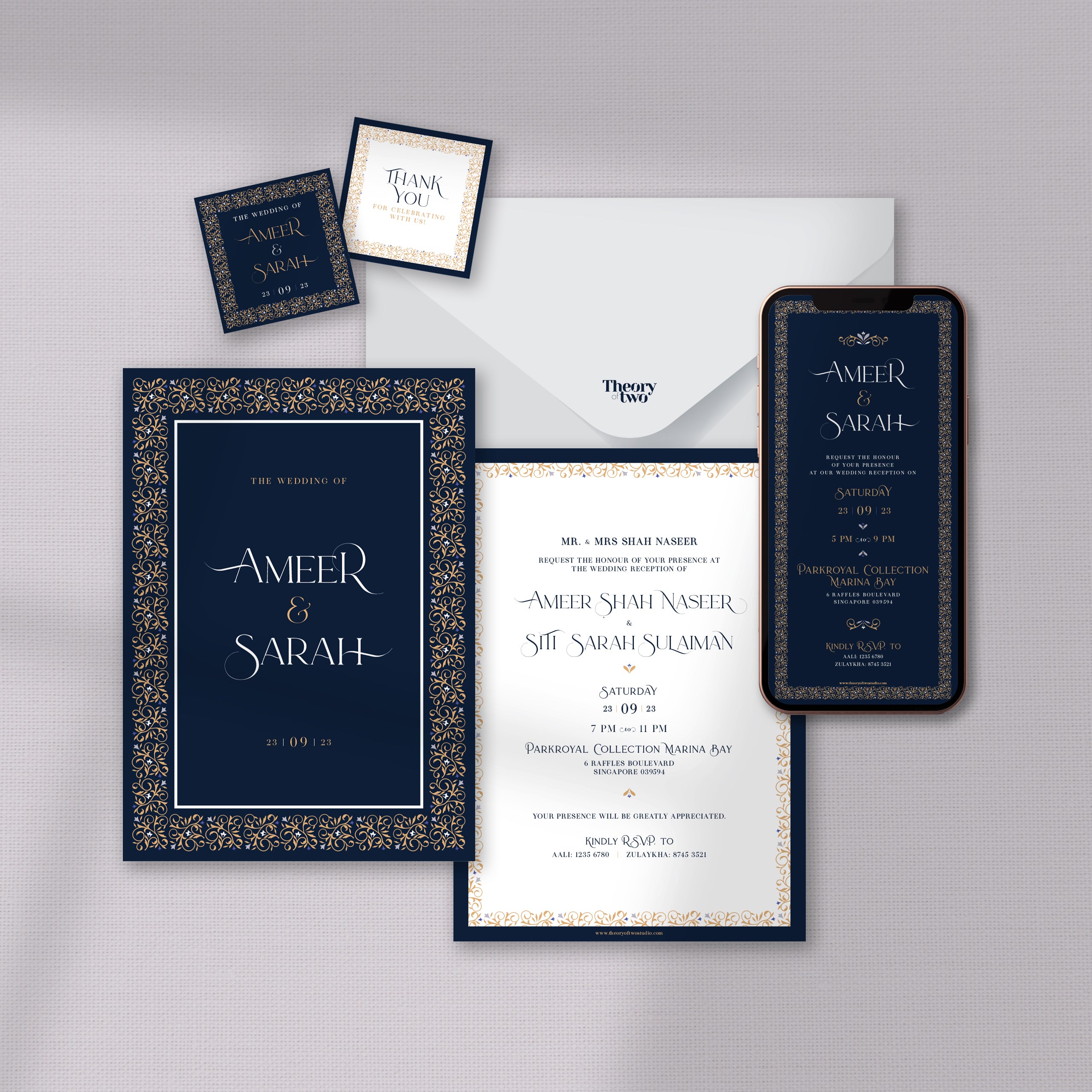 WEDDING INVITATIONS – Theory of Two